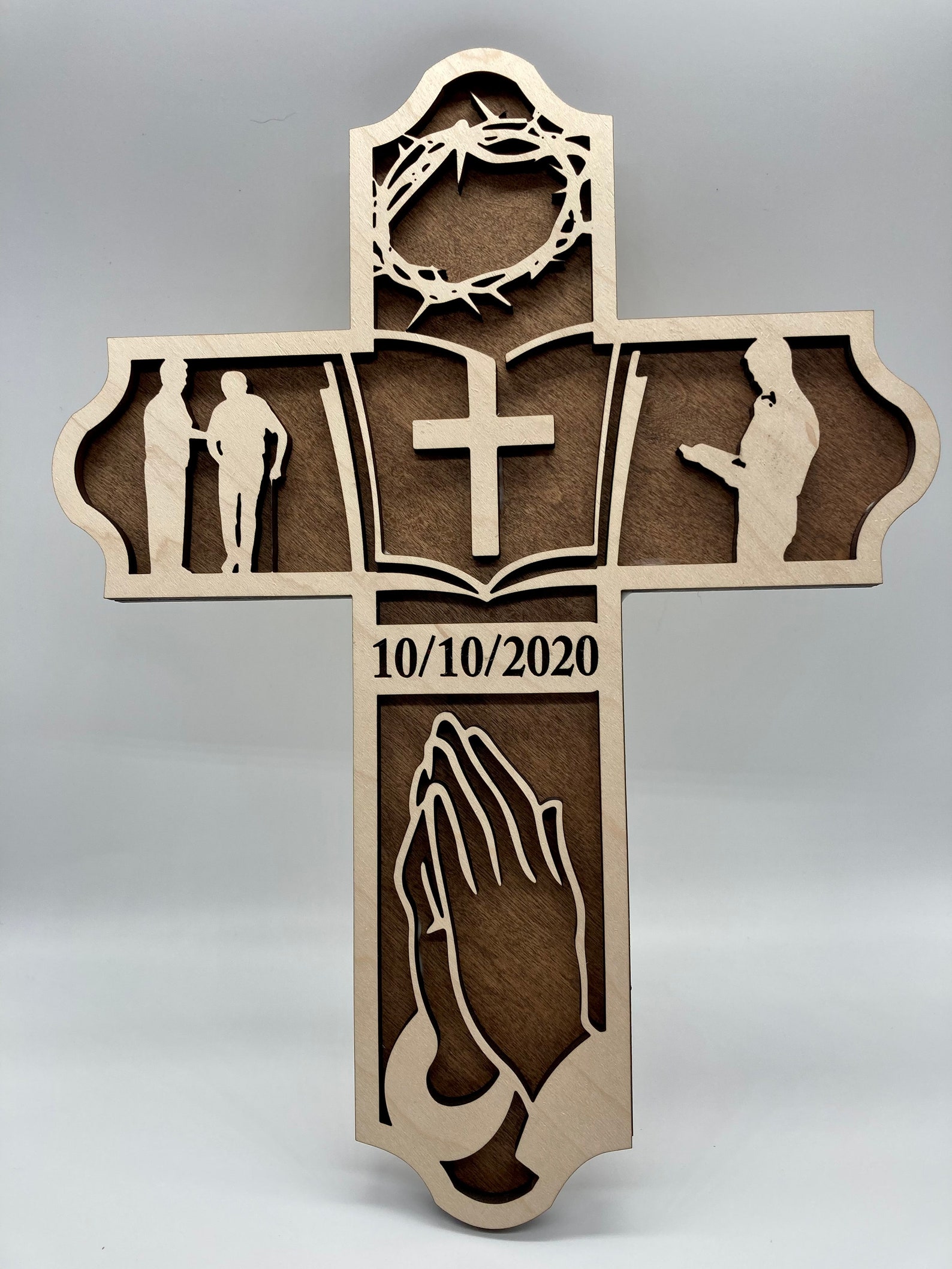 Christian Cross CUSTOMIZATION AVAILABLE - Etsy