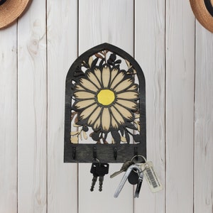 Daisy Flower / Key Hanger / Organizer - Etsy