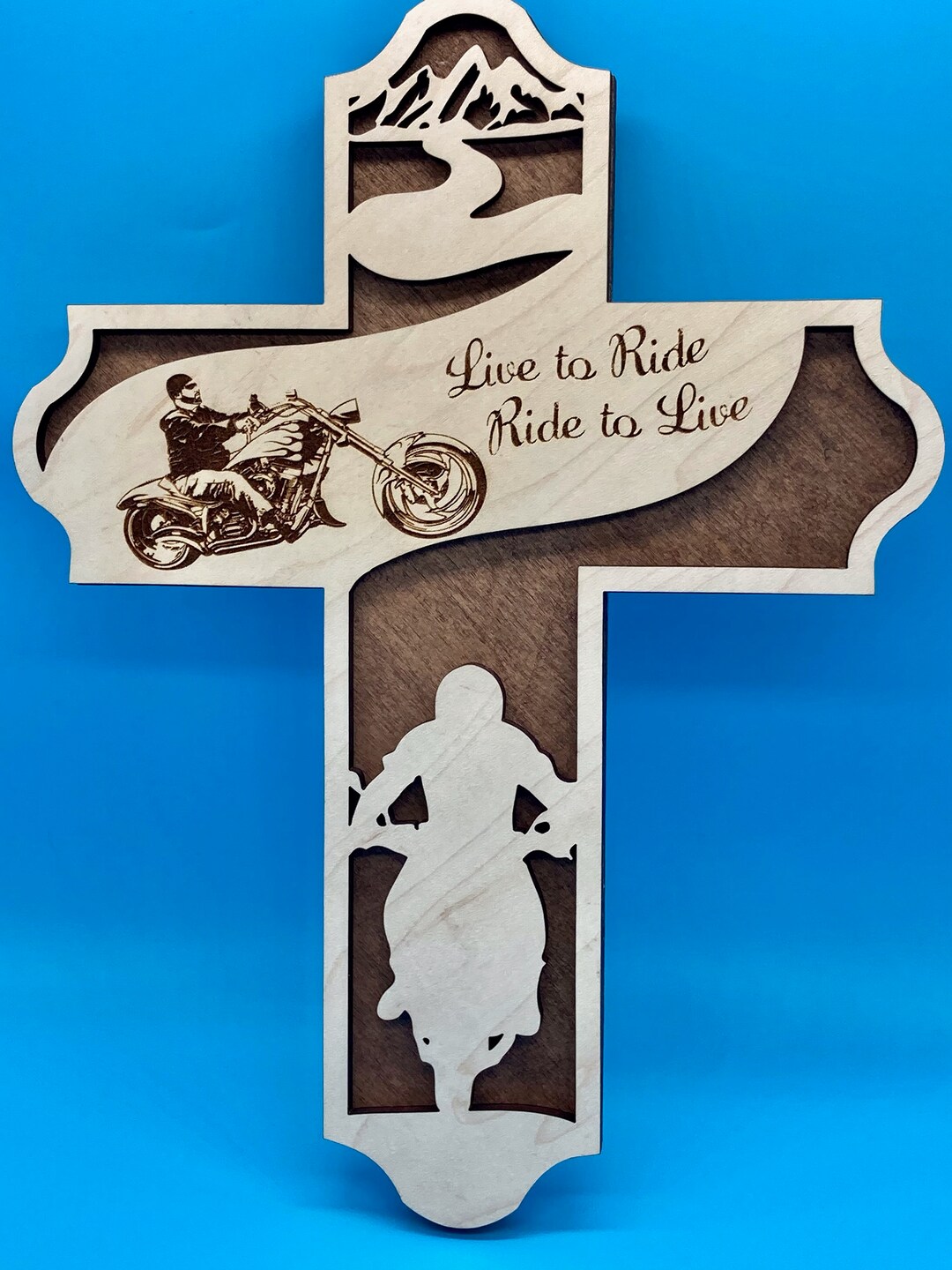 Biker Motorcycle Cross Memorial - Etsy