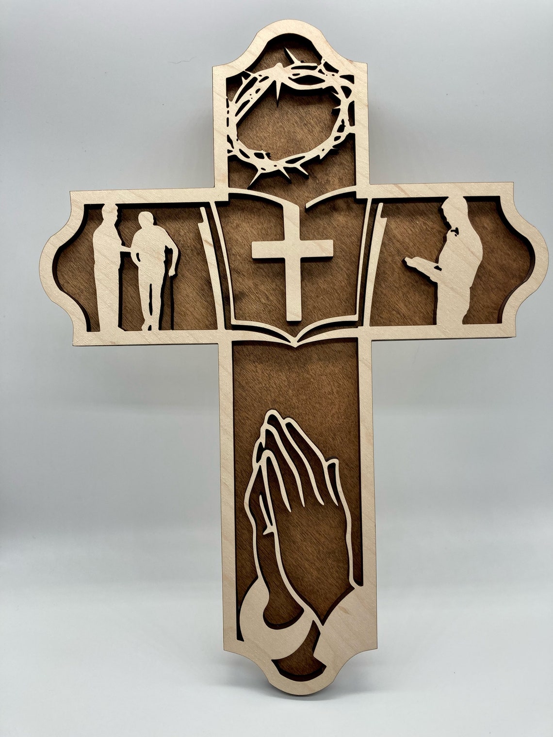 Christian Cross CUSTOMIZATION AVAILABLE - Etsy