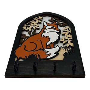 Fox Four Hook Arch Key Hanger/ Organizer - Etsy