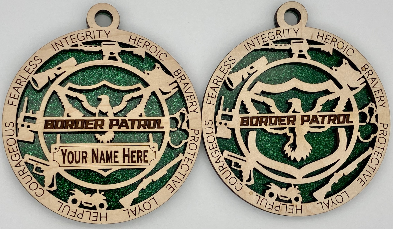 Border Patrol First Responder Christmas Ornaments Customizable | Etsy