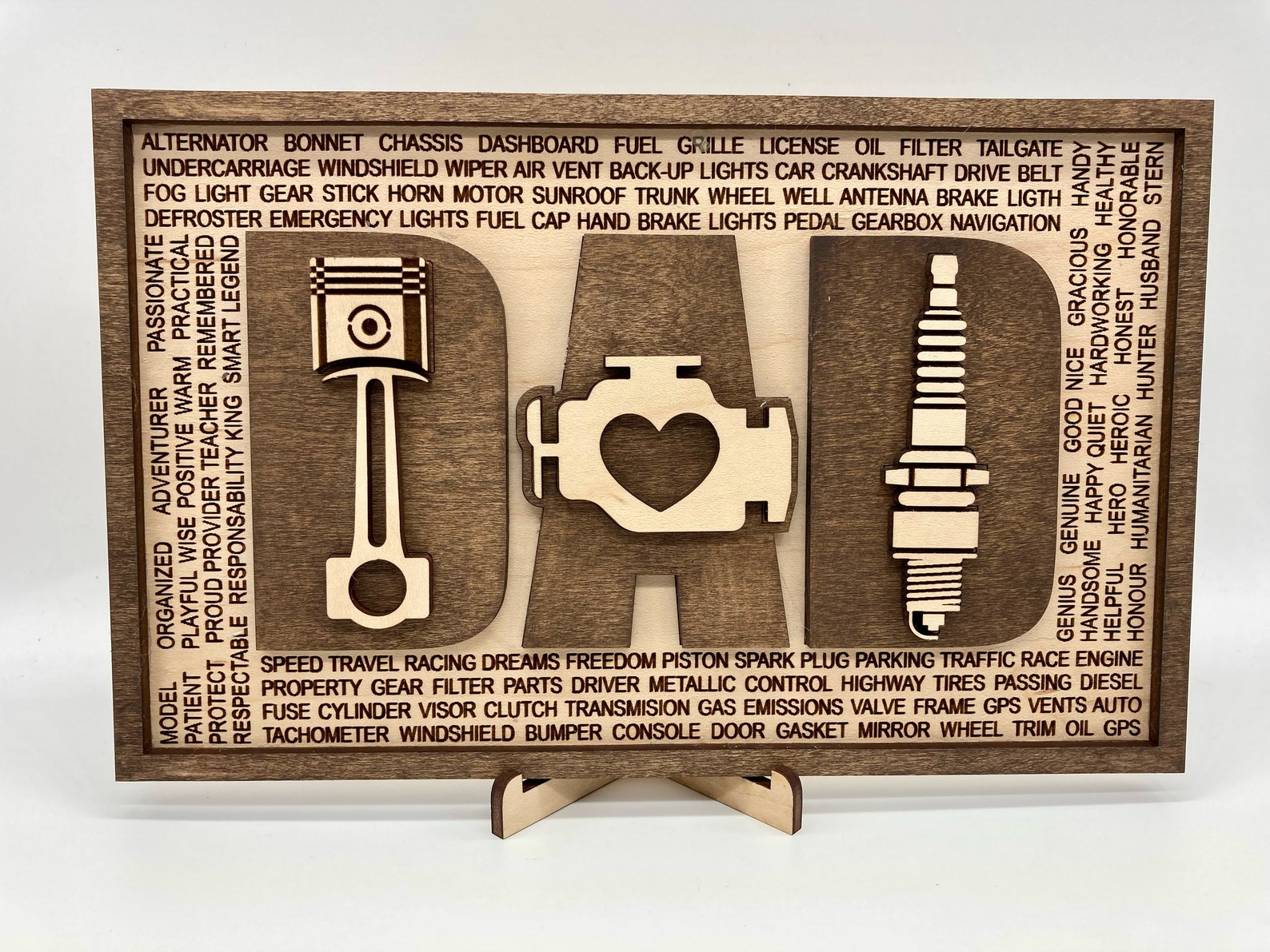 Father’s Day Engine Mechanic Dad Sign - Etsy