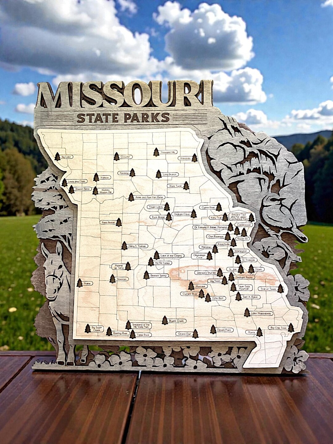 Interactive Missouri State Parks Map | Wooden State Park Tracker ...
