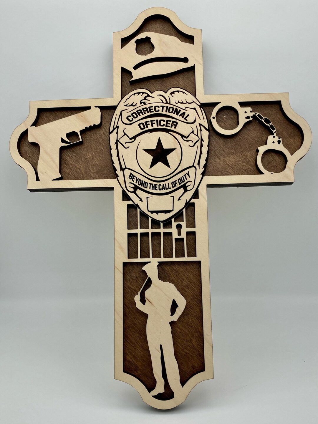CUSTOMIZABLE Correctional Officer Cross, Memorial - Etsy