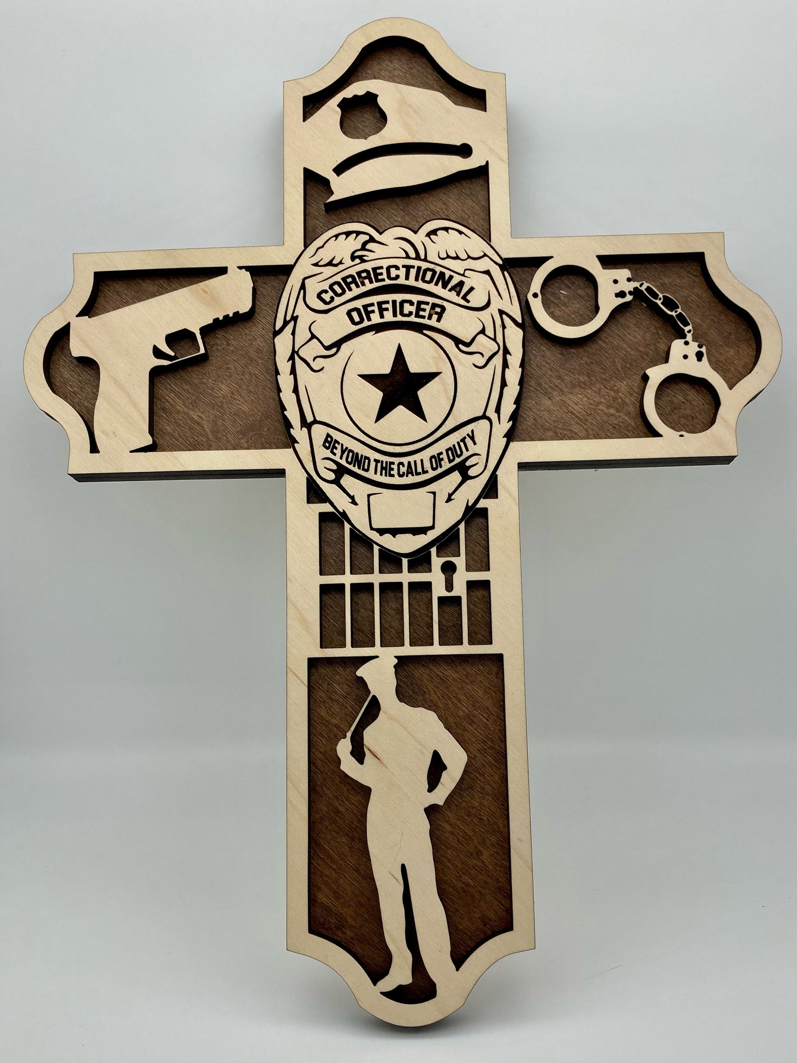 CUSTOMIZABLE Correctional Officer Cross Memorial - Etsy