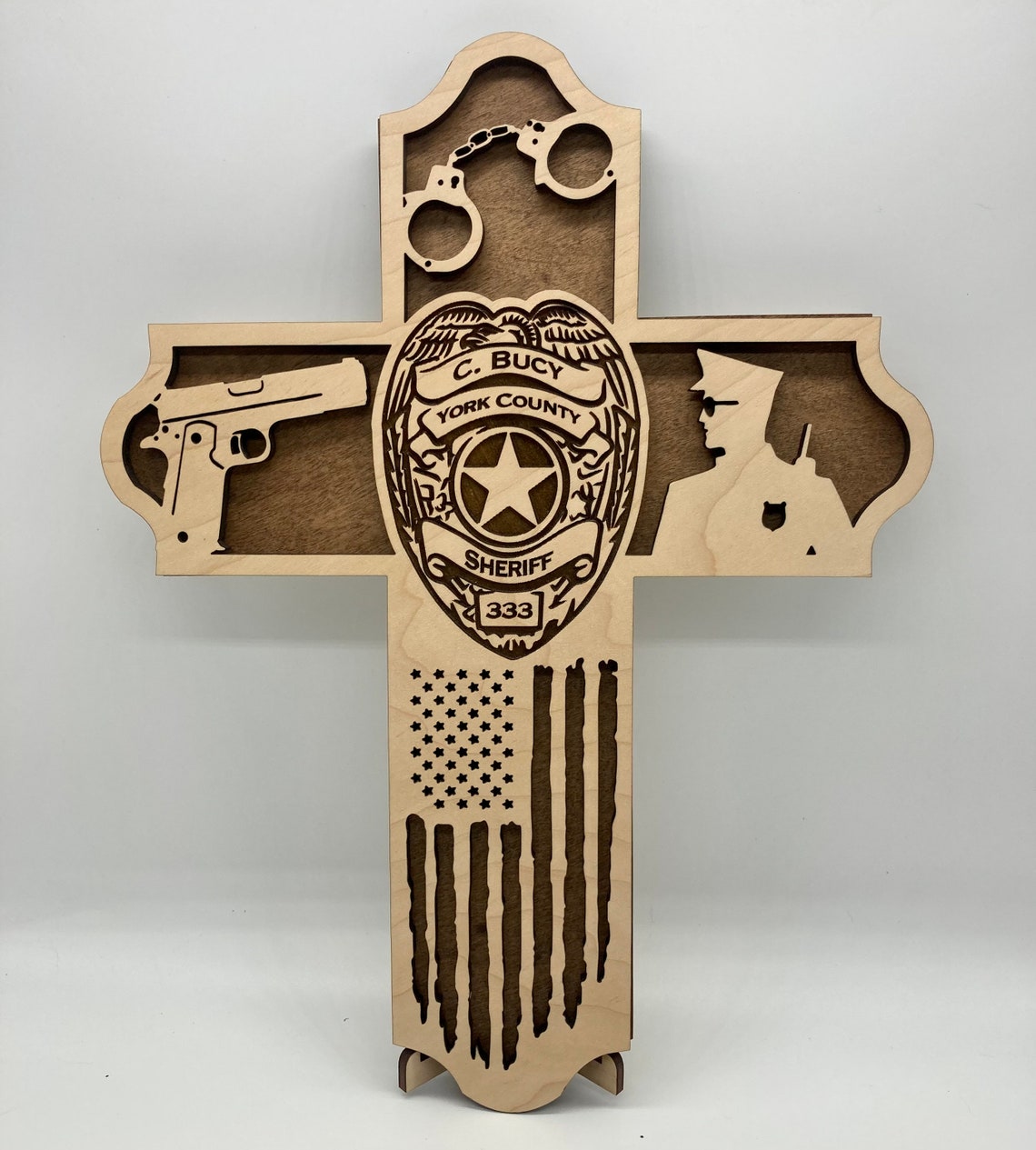 Customizable Police Cross, Law Enforcement, Memorial - Etsy