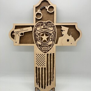Customizable Police Cross, Law Enforcement, Memorial - Etsy