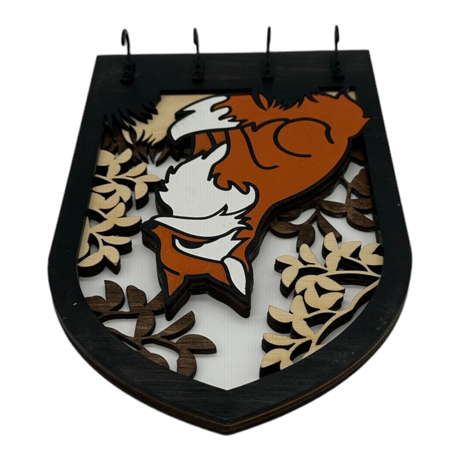Fox Four Hook Arch Key Hanger/ Organizer - Etsy