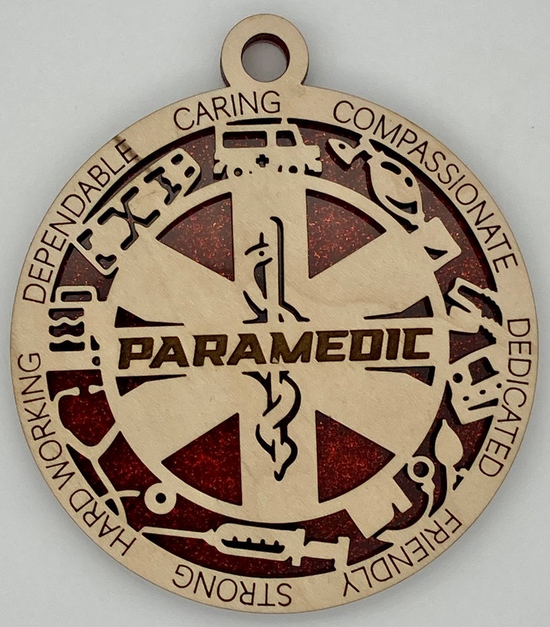 Paramedic First Responder Christmas Ornaments Customizable - Etsy
