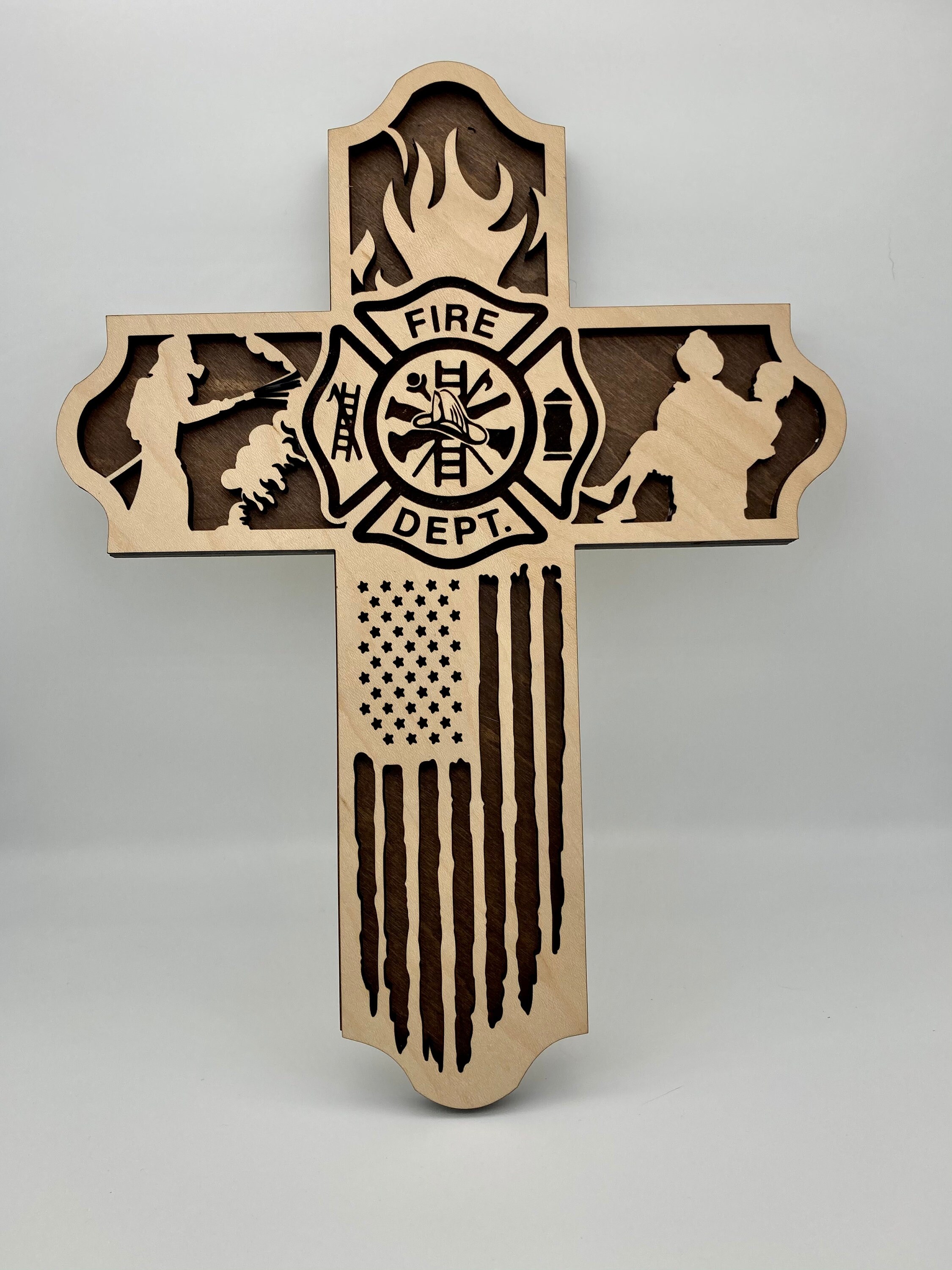 Firefighter Cross, Emergency, Memorial - Etsy