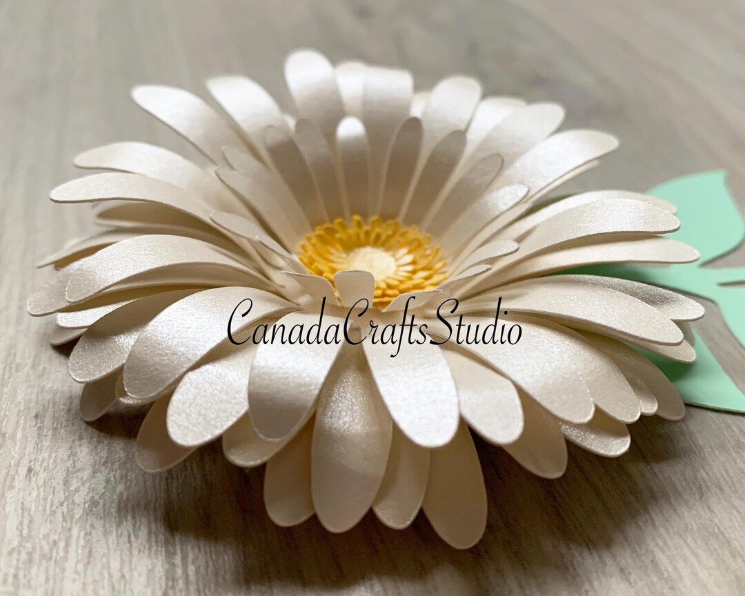 Daisy Paper Flower Template SVG, DXF Cut File. - Etsy