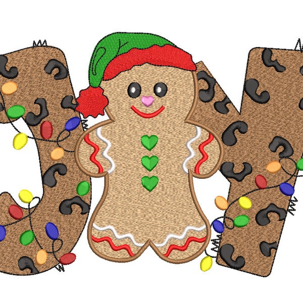 Gingerbread Embroidery Pattern - Etsy