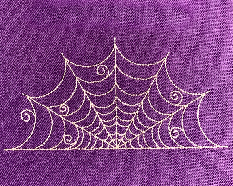 Spider Web Machine Embroidery - Etsy