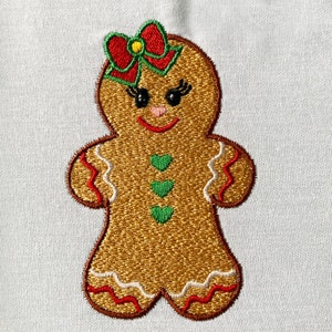 Gingerbread Girl Embroidery Design - Etsy