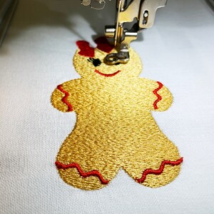 Gingerbread Girl Embroidery Design - Etsy