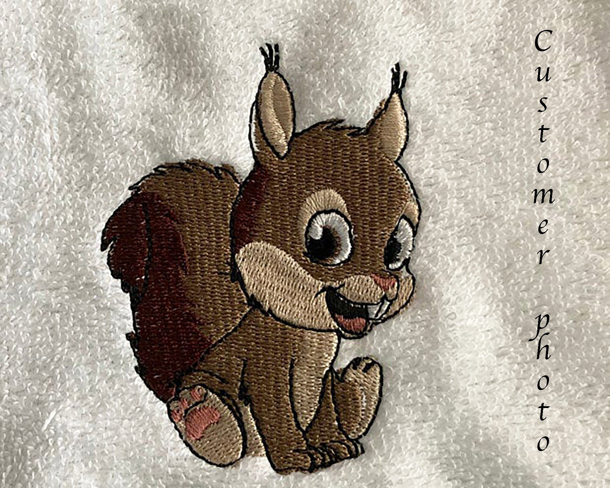 Baby Squirrel Machine Embroidery Design | Etsy