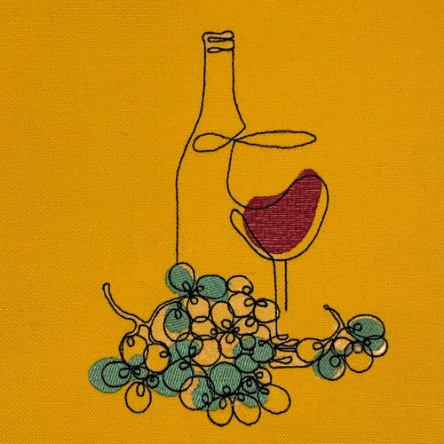 Wine and Grapes Machine Embroidery Designs Instant Download - Etsy
