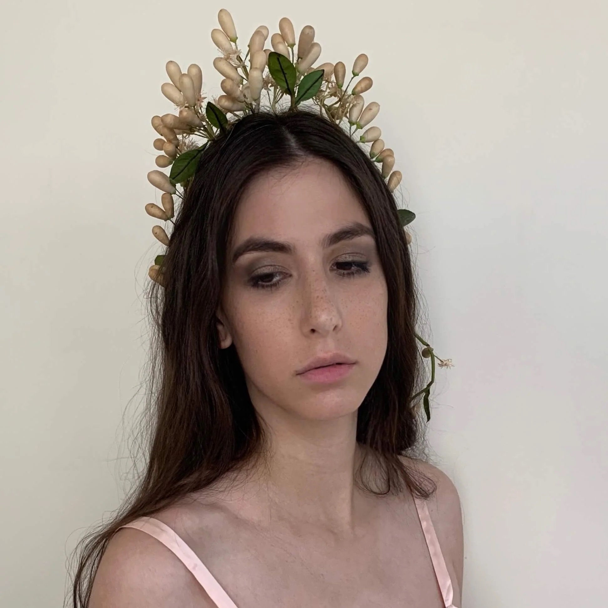 Victorian Wax Flower Wedding Crown - Etsy