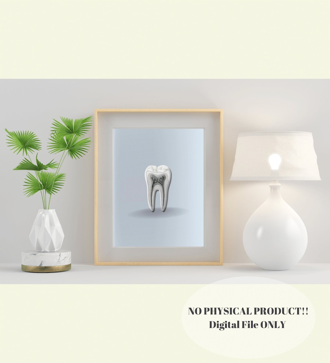 Dental Digital Wall Art, Tooth Wall Art, Tooth Digital Print, Dentist ...