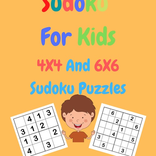 Printable PDF Easy Sudoku for Kids 6x6 400 Children Puzzles - Etsy