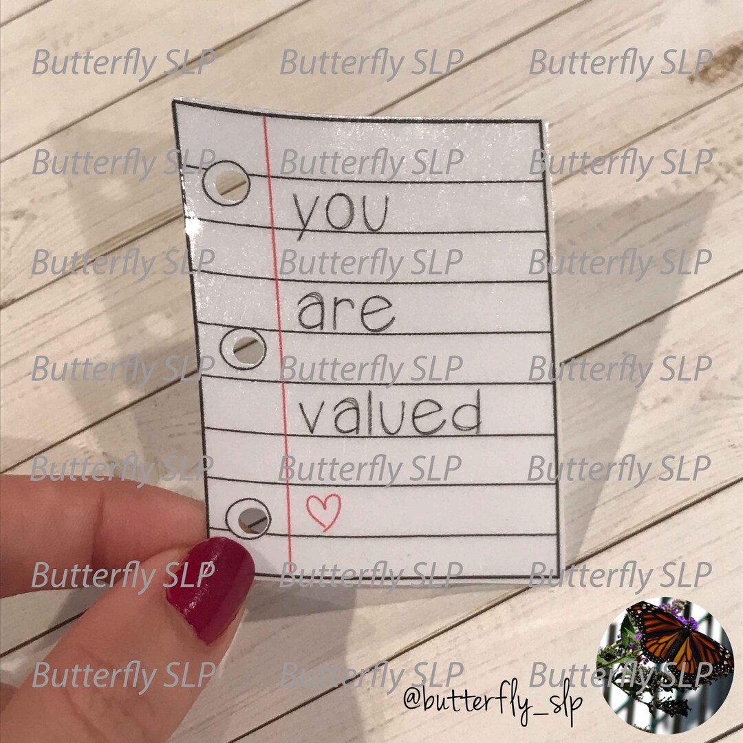 Love Note: You Are Valued Sticker, Valentine’s Day Sticker, Just ...