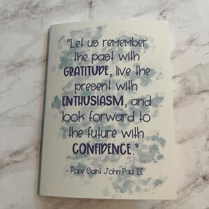Catholic Themed Blank Thank You Note Cards, Pope St. John Paul II Quote ...