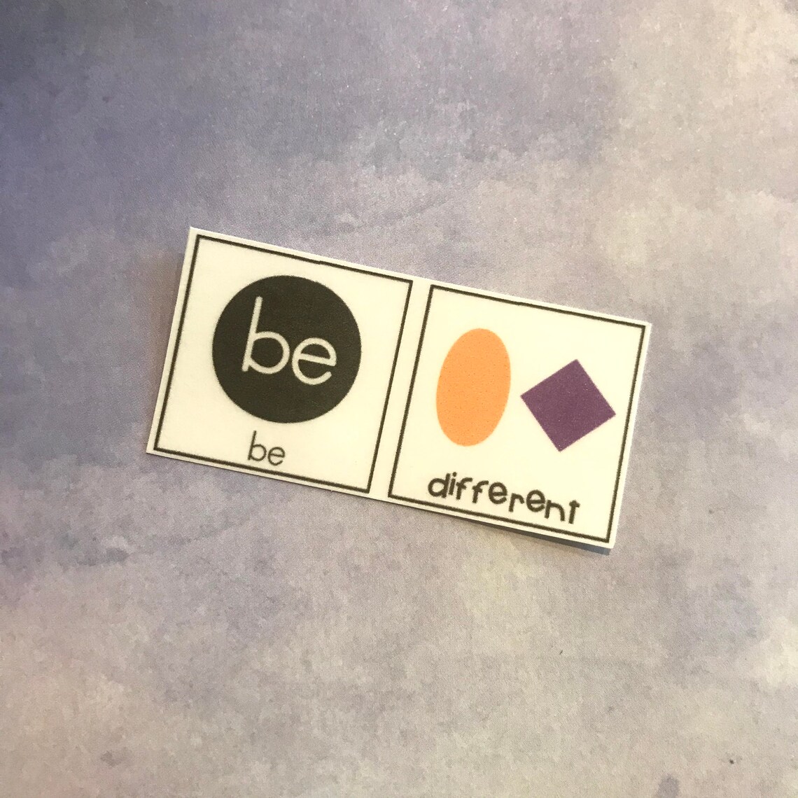 Be Different Visual Cue Sticker Inspirational Sticker SLP - Etsy