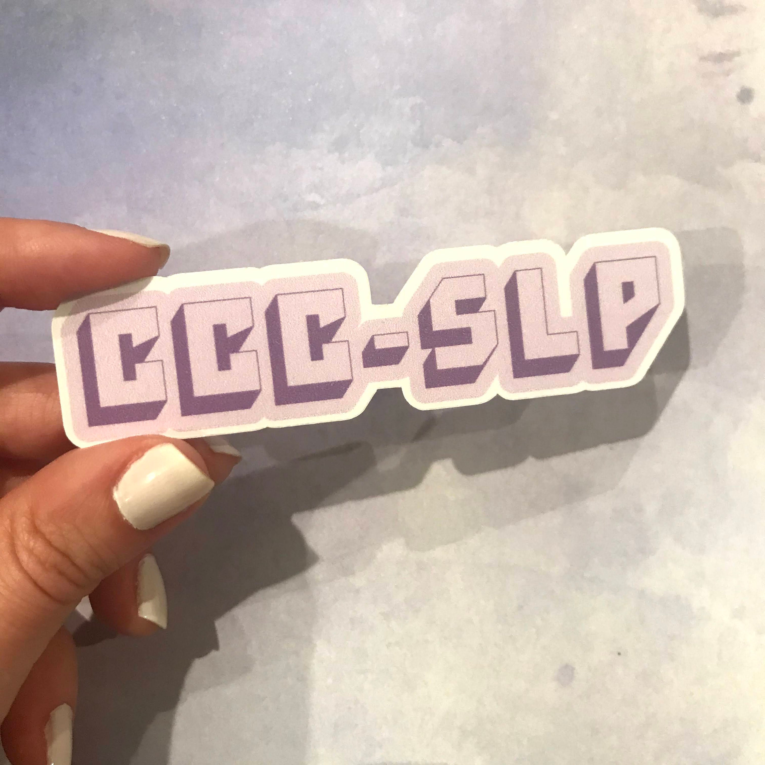 CCC-SLP Sticker Certificate of Clinical Competence Speech - Etsy