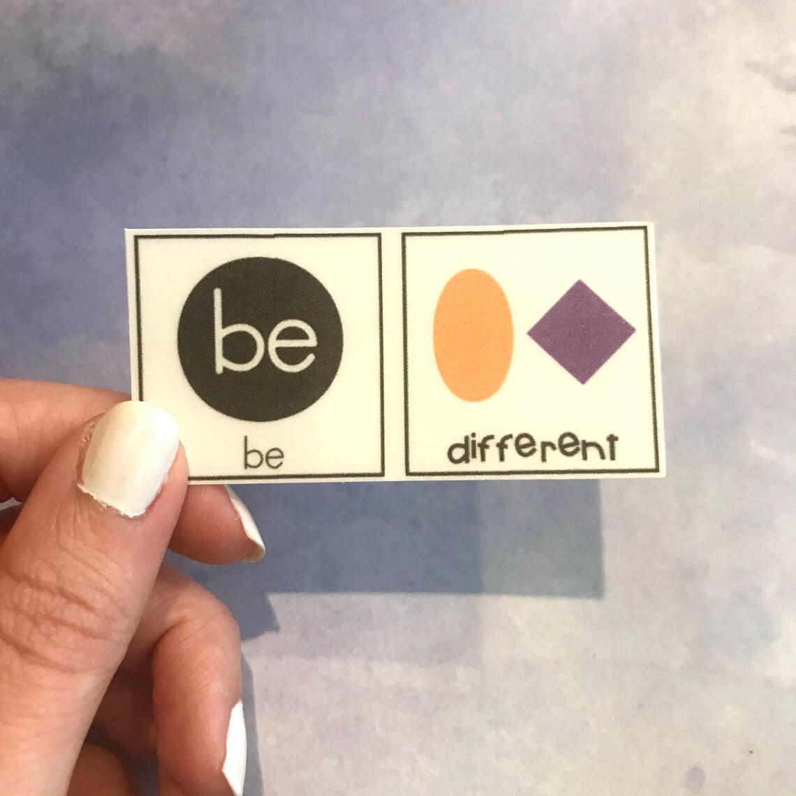 Be Different Visual Cue Sticker Inspirational Sticker SLP - Etsy