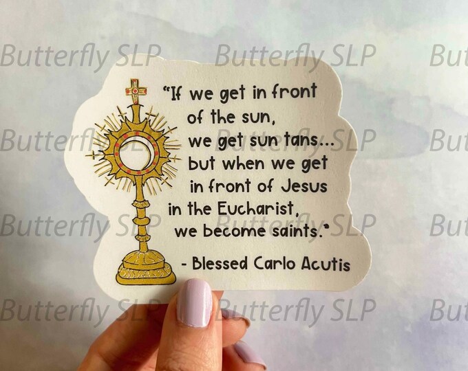 Blessed Carlo Acutis Vinyl Sticker Set - Etsy