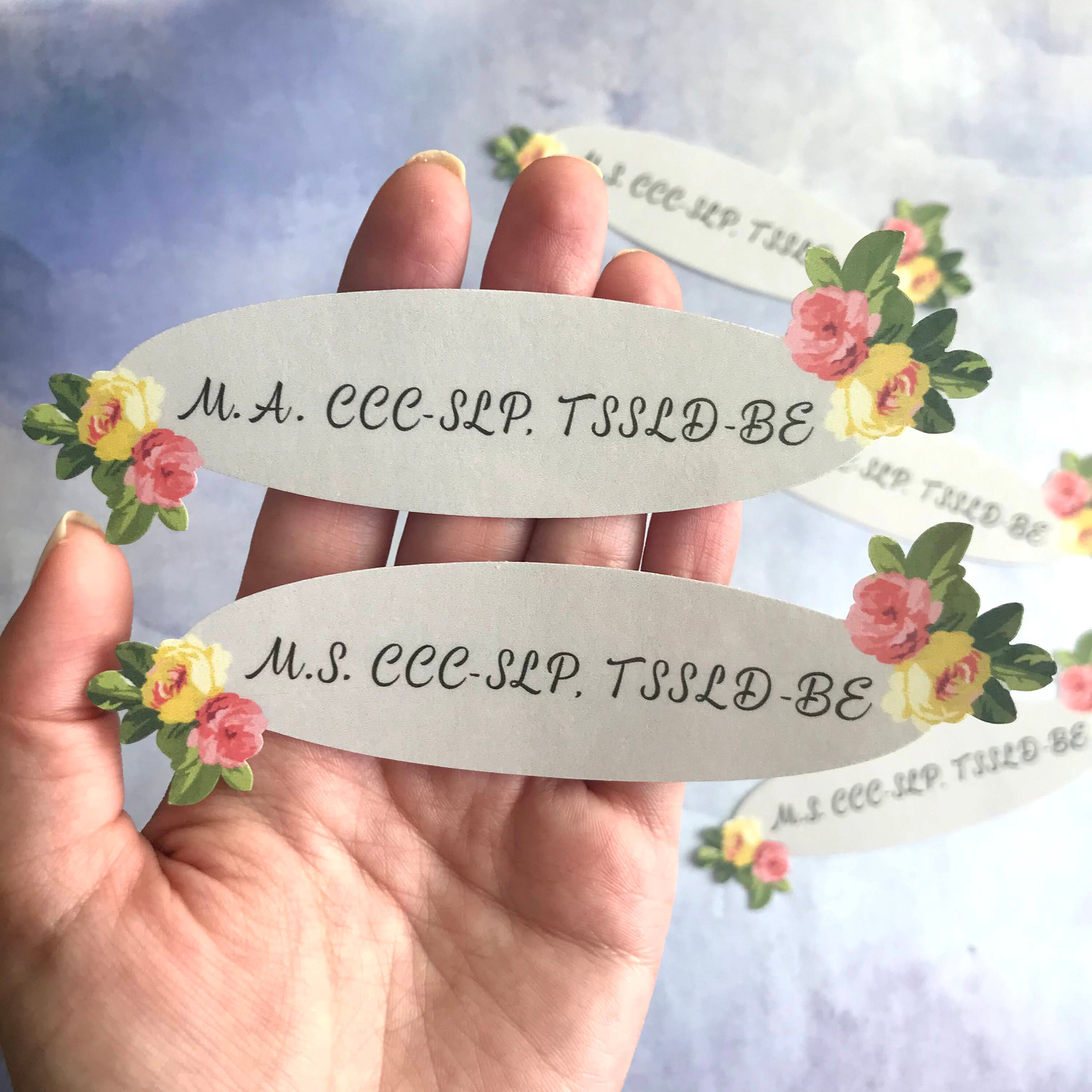 MS Credentials, Bilingual Extension, Speech Language Pathology Sticker ...