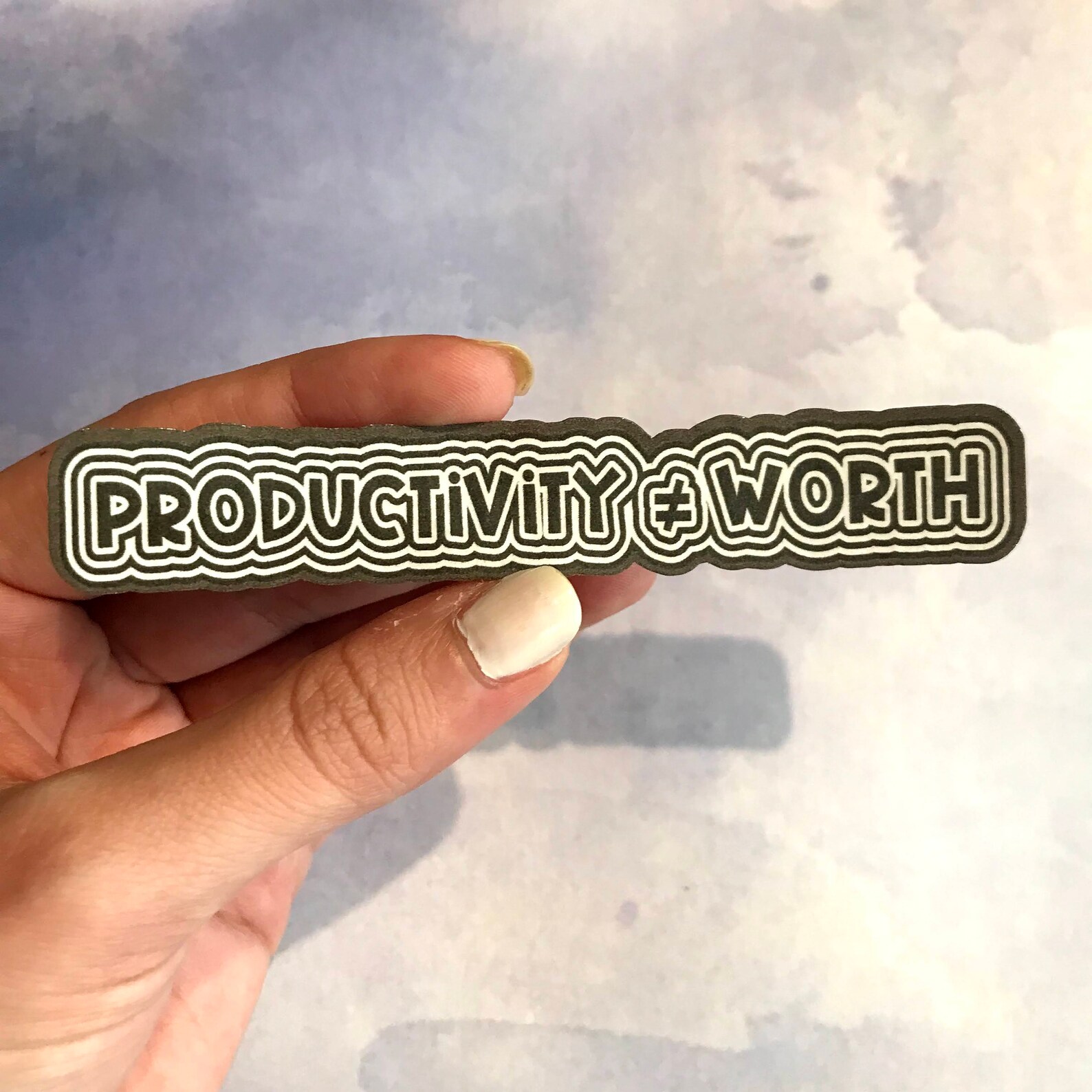 Productivity Does Not Equal Worth, SLP Sticker, Grad School Sticker, CF ...