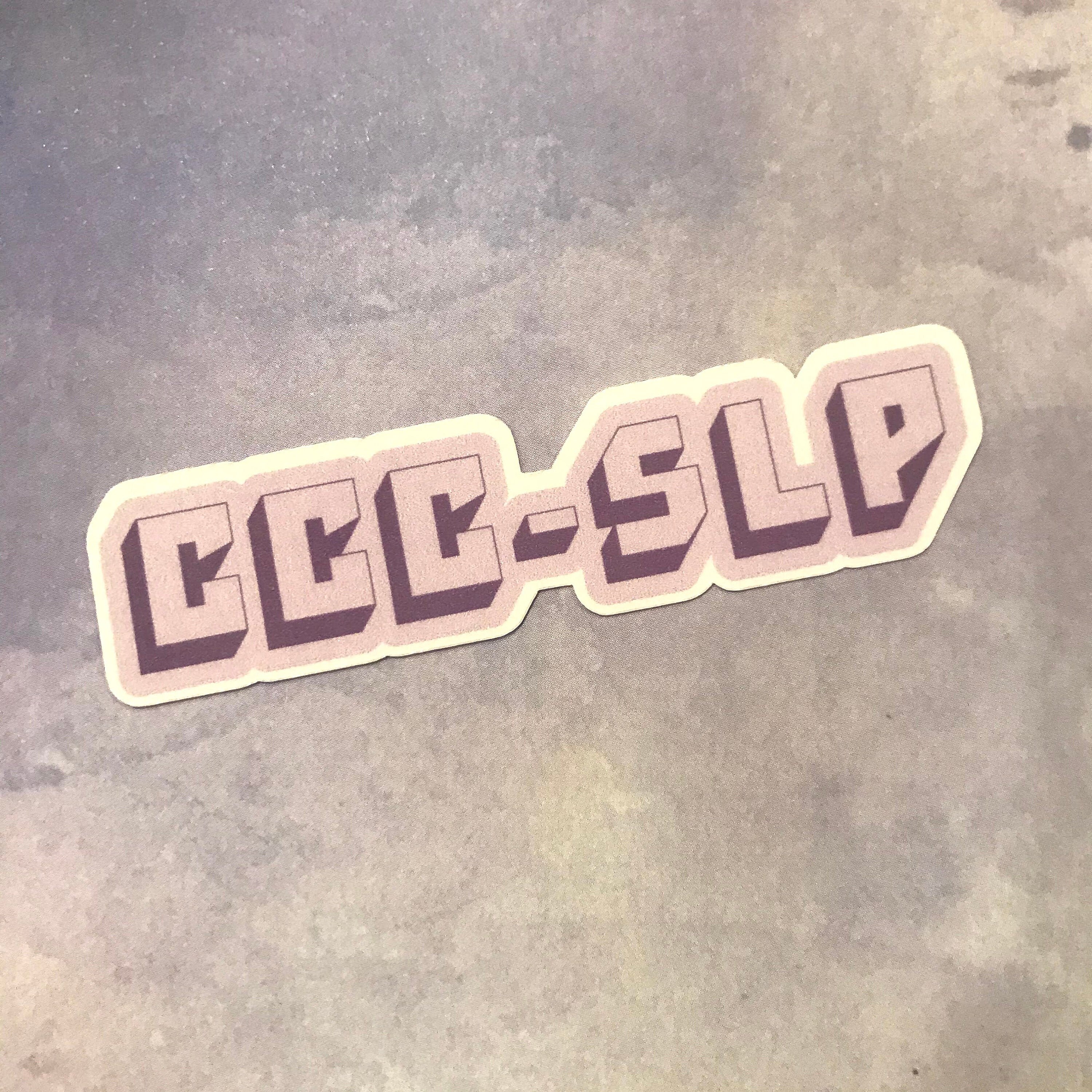 CCC-SLP Sticker Certificate of Clinical Competence Speech - Etsy