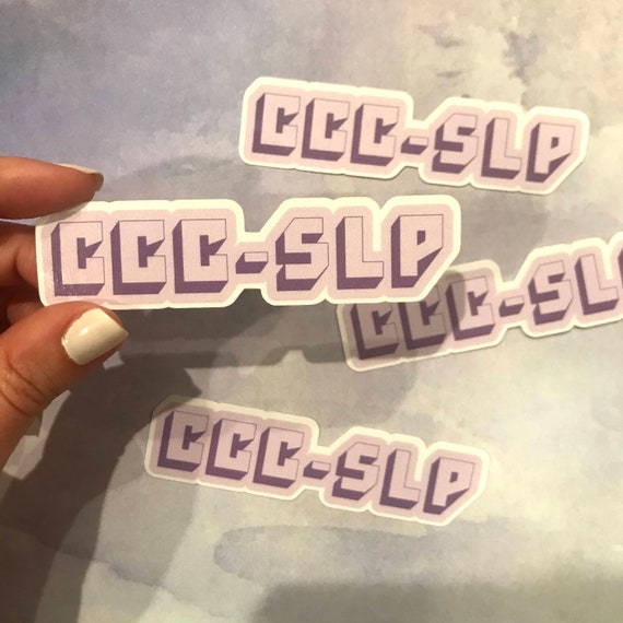 CCC-SLP Sticker Certificate of Clinical Competence Speech - Etsy