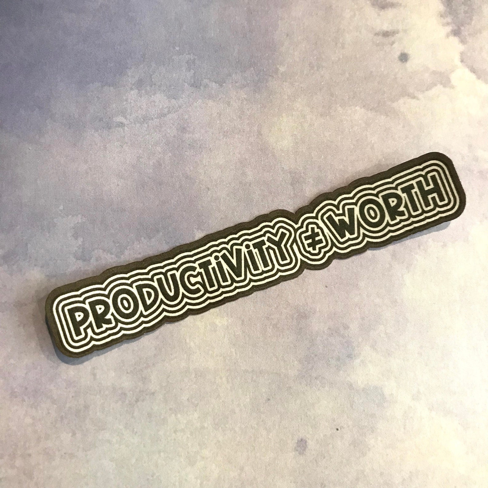 Productivity Does Not Equal Worth, SLP Sticker, Grad School Sticker, CF ...