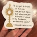 Blessed Carlo Acutis Sticker, Catholic Sticker, Holy Eucharist Sticker ...