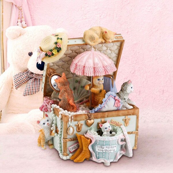 Cat Music Box - Etsy