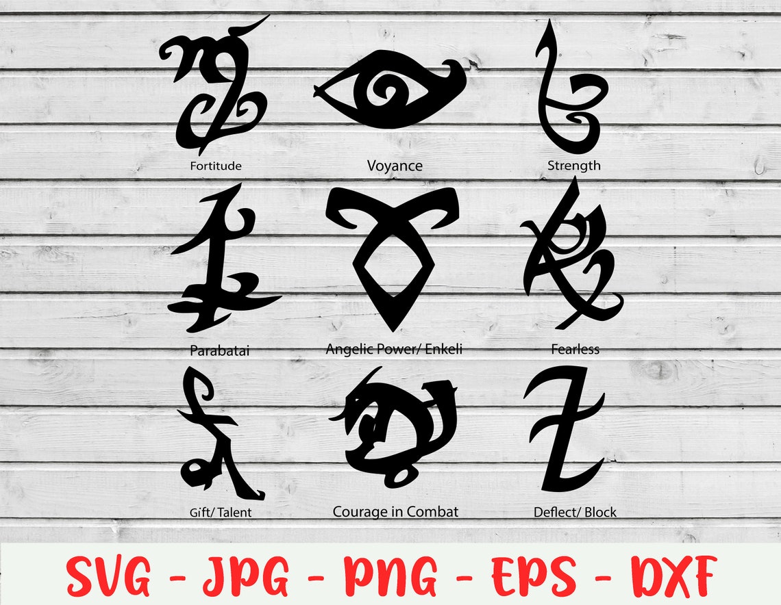 Shadowhunters Angelic Rune Bundle Shadowhunters SVG | Etsy