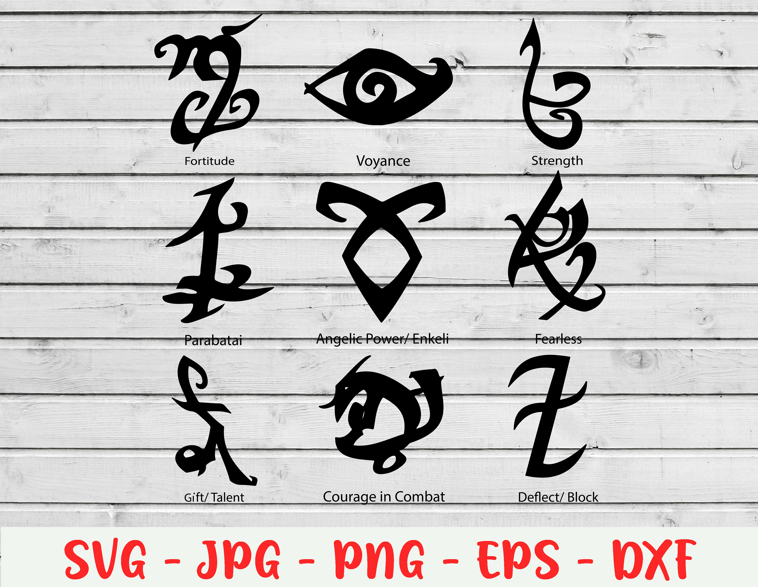 Shadowhunters Angelic Rune Bundle Shadowhunters SVG | Etsy