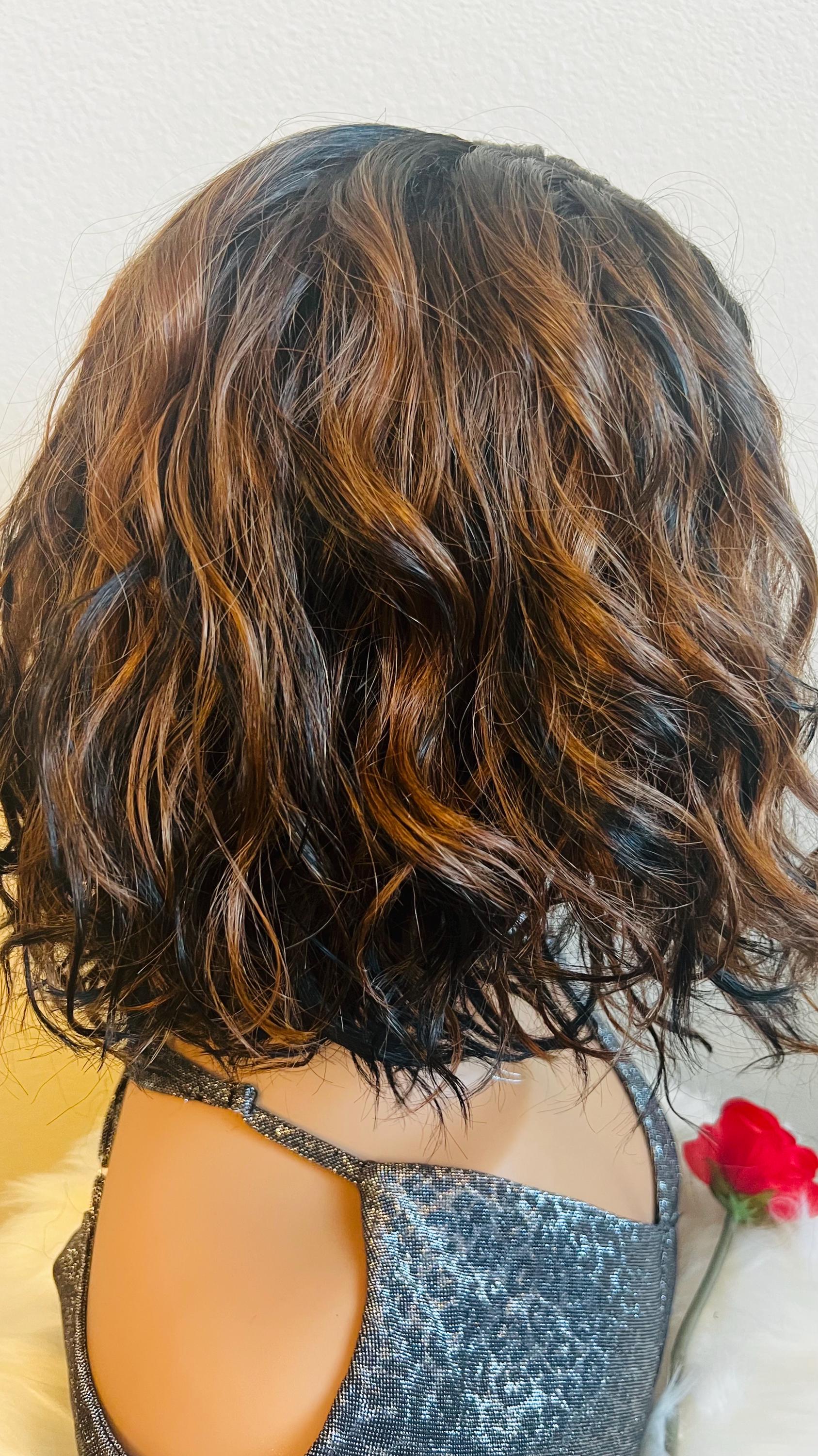 Limited Edition Pauline Wig 2 Mixed Highlights. Black Roots and ...
