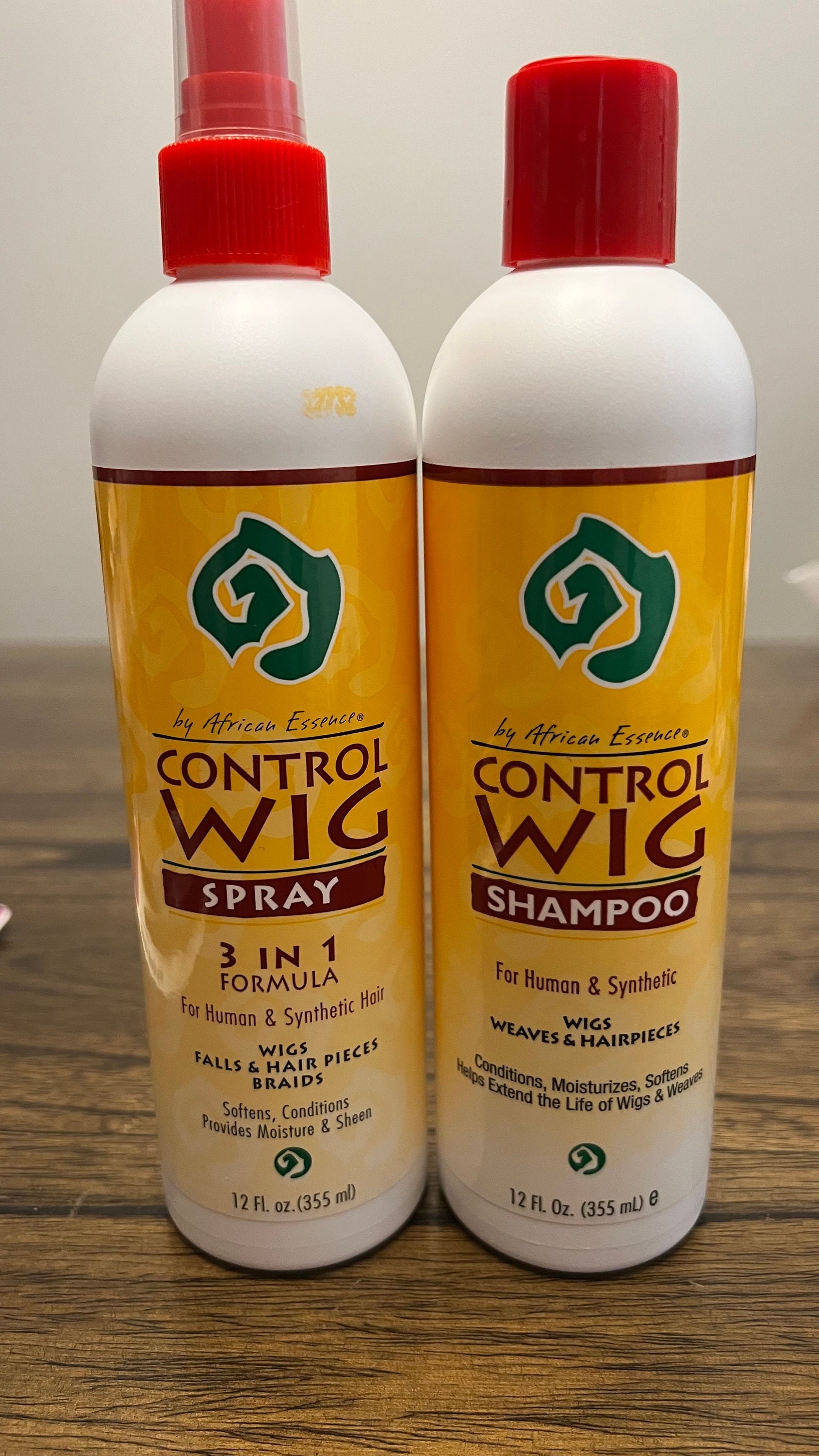 Wig Care Combo - Comes With Brush Combo, Wig Shampoo, 3 in 1 Wig Spray ...