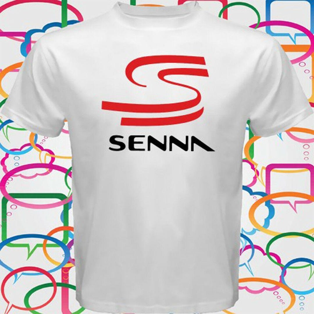 AYRTON SENNA F1 Legend Racing Logo Mens White Tshirt Size S to 3XL - Etsy