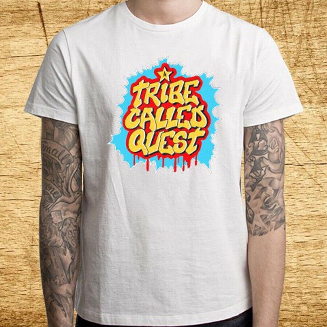 A Tribe Called Quest Yellow Logo Mens White Tshirt Size S M L XL 2XL ...
