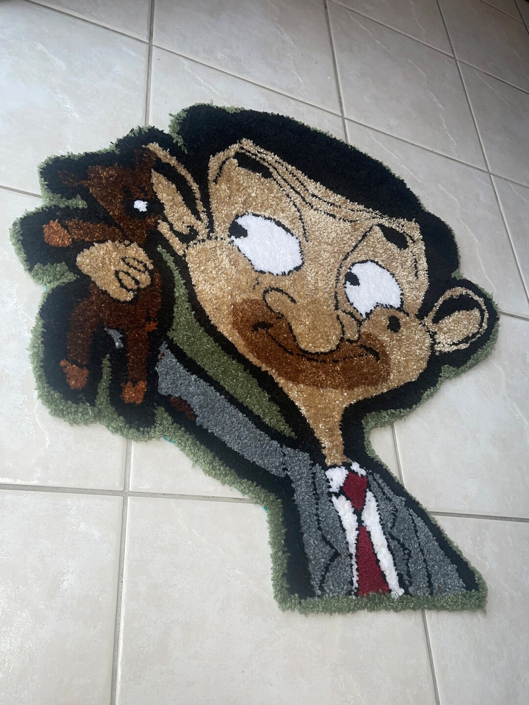 Mr. Bean Tufted Rug - Etsy