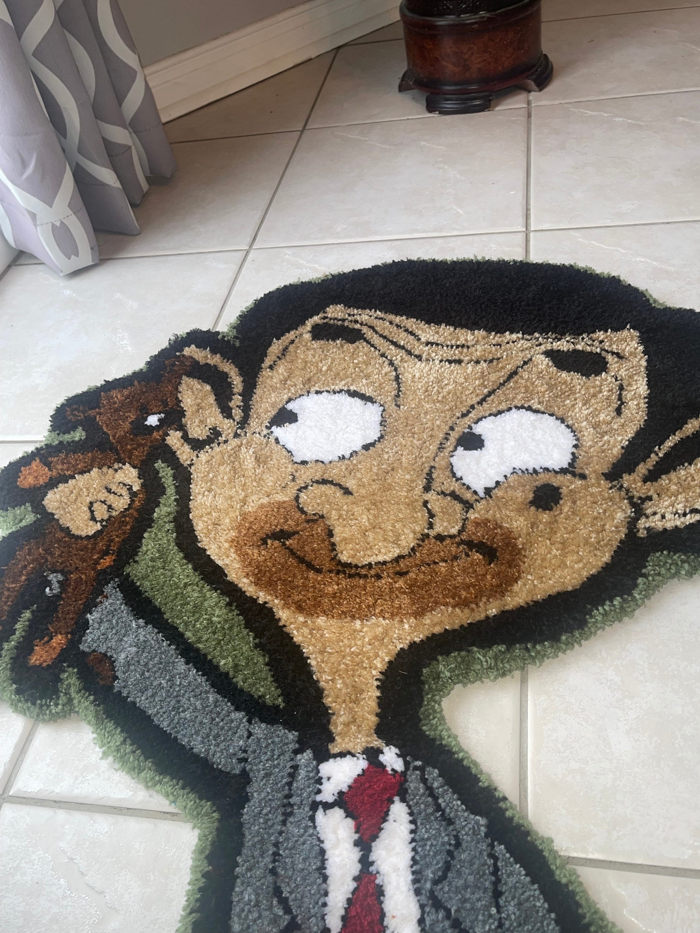 Mr. Bean Tufted Rug - Etsy