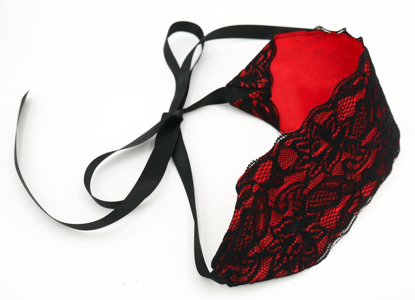 Lace And Satin Blindfold Cuffs Sexy Couples Role Play Bdsm Etsy Uk