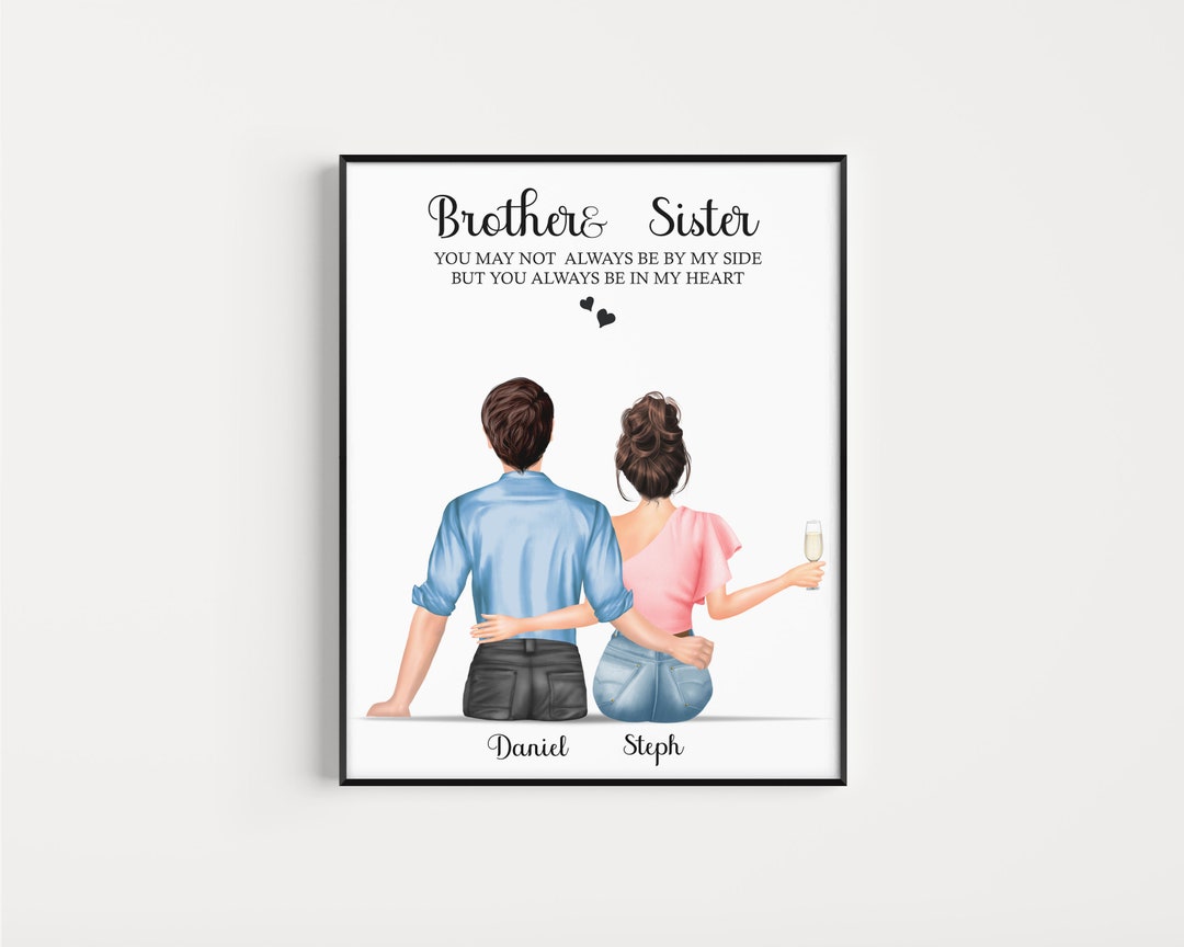 Brother Sister Gift Siblings Gift Personalized Gift for Siblings Custom ...