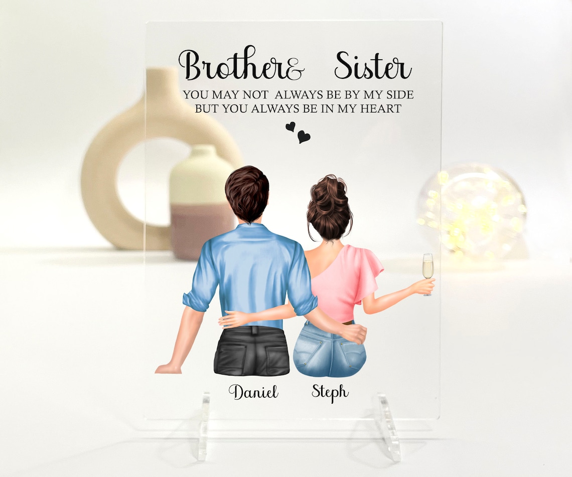 Brother Sister Gift Siblings Gift Personalized Gift for - Etsy