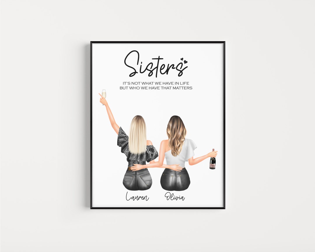 Sister Gift From Sister Personalized Gifts for Sister Birthday Gift ...